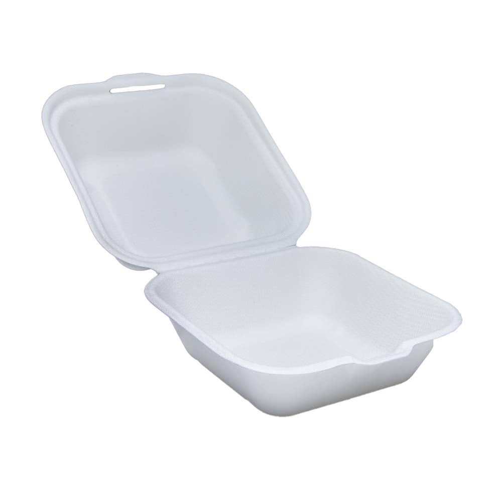 Burger Box| White Burger Packaging x 500|Bagasse| Streetfood Packaging ...