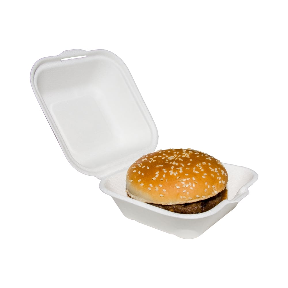 Burger Box| White Burger Packaging x 500|Bagasse| Streetfood Packaging ...